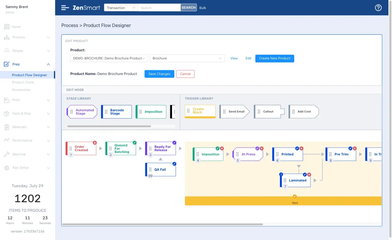 Photo Products - ZenSmart Manufacturing Workflow Automation